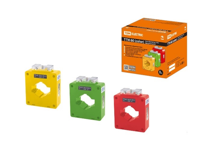 Трансформатор тока ТТН-60 600/5- 5VA/0,5-Р (3 шт., color) TDM от ...
