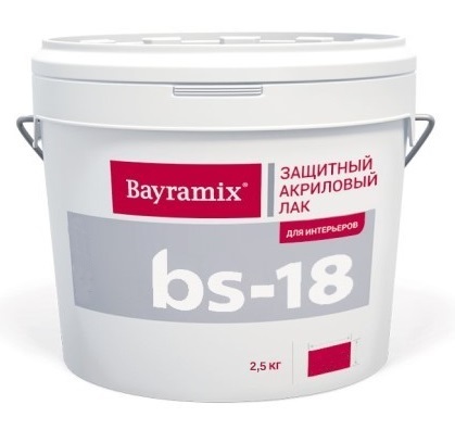 Лак интерьерный акриловый BAYRAMIX BS-18, 2,5кг от Мегаполис в ...