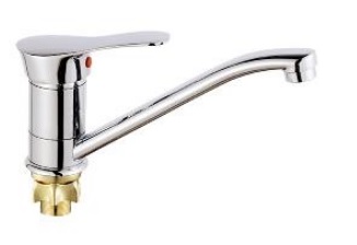 Смеситель для кухни поворотный излив LEMEN LB61401, хром от Мегаполис в ...